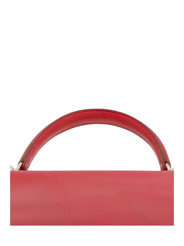 Hermès 2006 Evergrain Kelly Ii Retourne 35 Satchel - Red