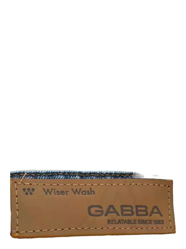 GABBA Dark Denim Jeans With Effect Seam Detail - Blue