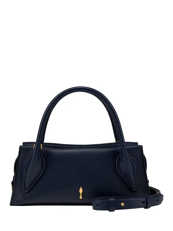 CHRISTIAN LOUBOUTIN Mini Venus Leather Cross-body Bag - Navy