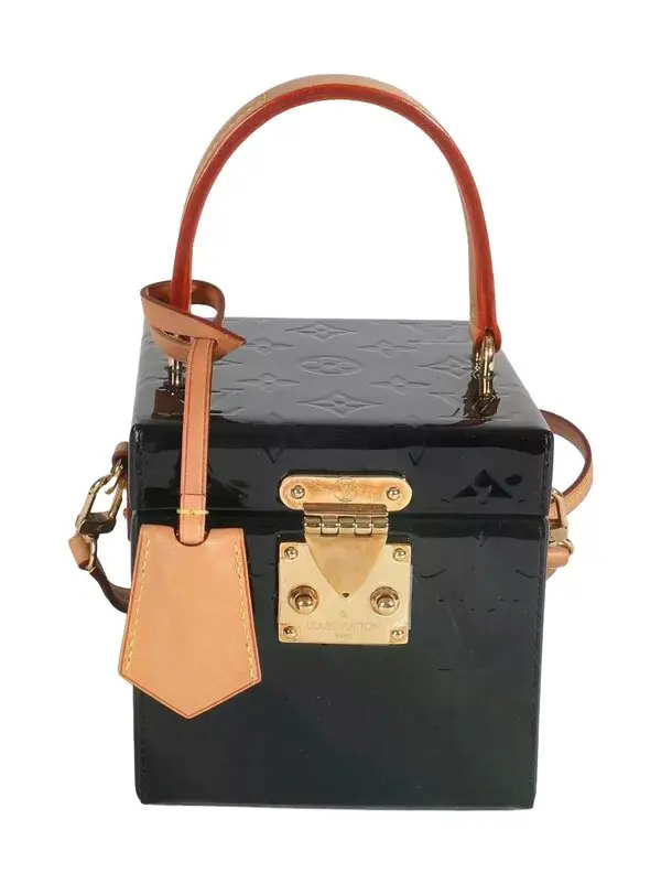 LOUIS VUITTON Vernis Bleecker Box Tote Bag - Black