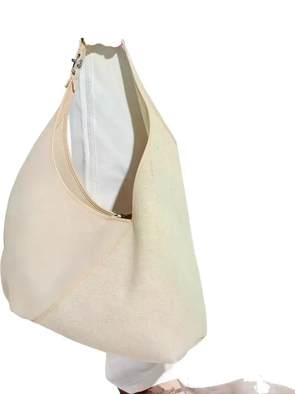 SAMSOE SAMSOE Sakaia Panelled Leather-trim Shoulder Bag - Neutrals