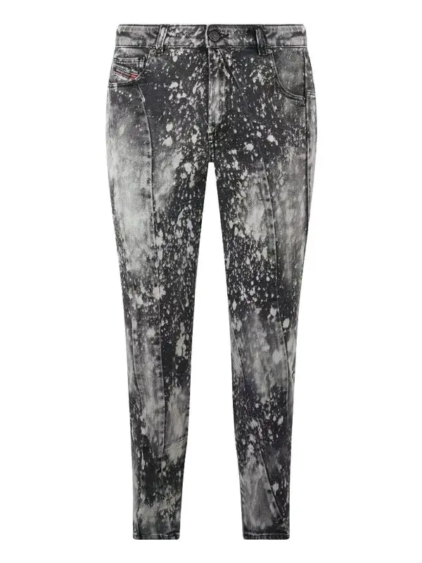 DIESEL® Paint-splash Slim-fit Jeans - Grey