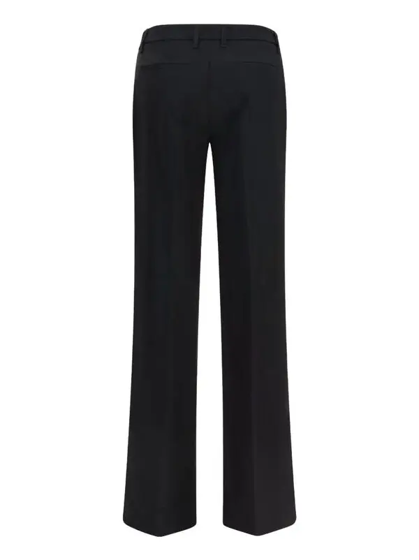 True Royal Linda Wide-leg Merino Wool Trousers - Black