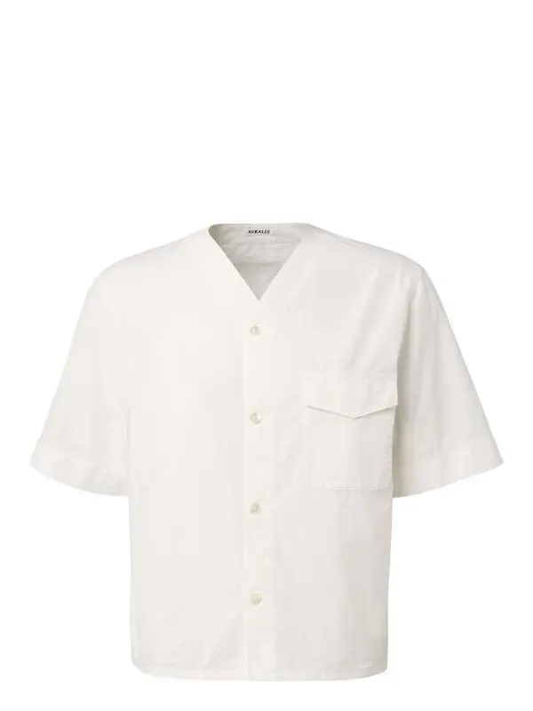 Auralee Cotton Poplin Shirt - White