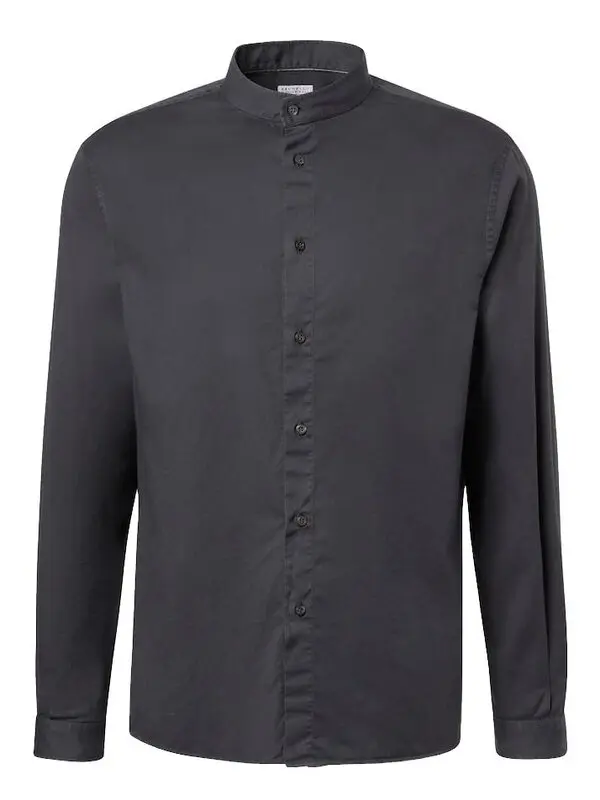 Brunello Cucinelli Cotton Shirt - Grey