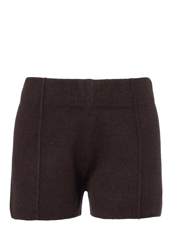 Jardin Des Orangers Wool And Cashmere Shorts - Brown