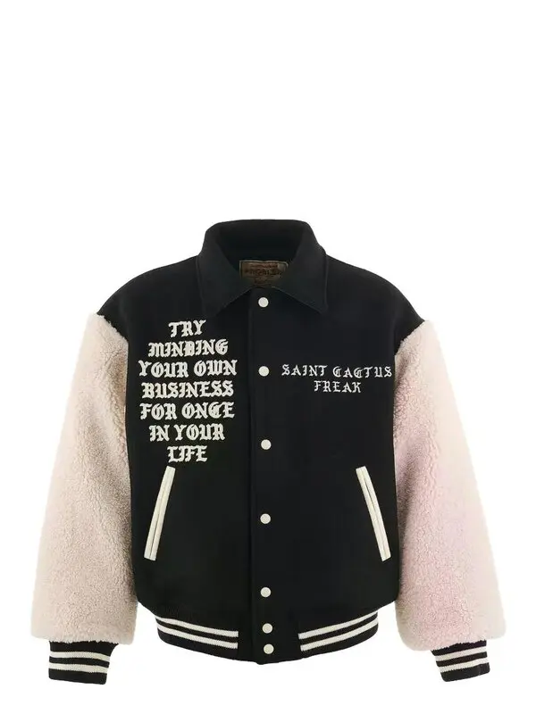 SAINT MXXXXXX X Cactus Plant Flea Market Jacket - Black