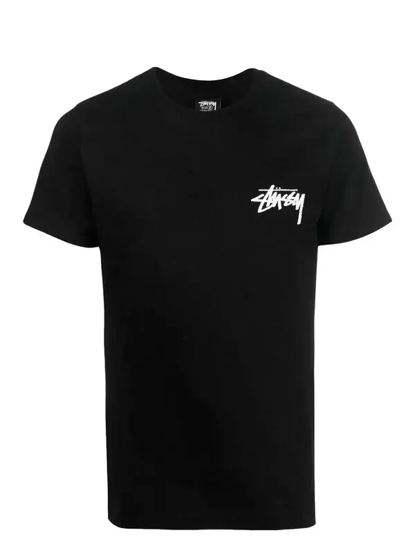 StÜssy Logo-print T-shirt - Black