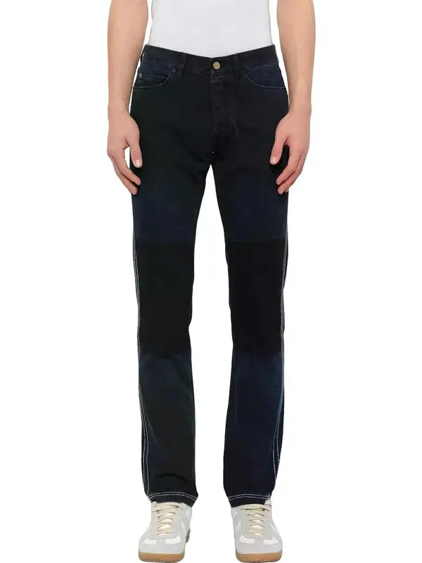 LANVIN Contrast Knee Jeans - Blue