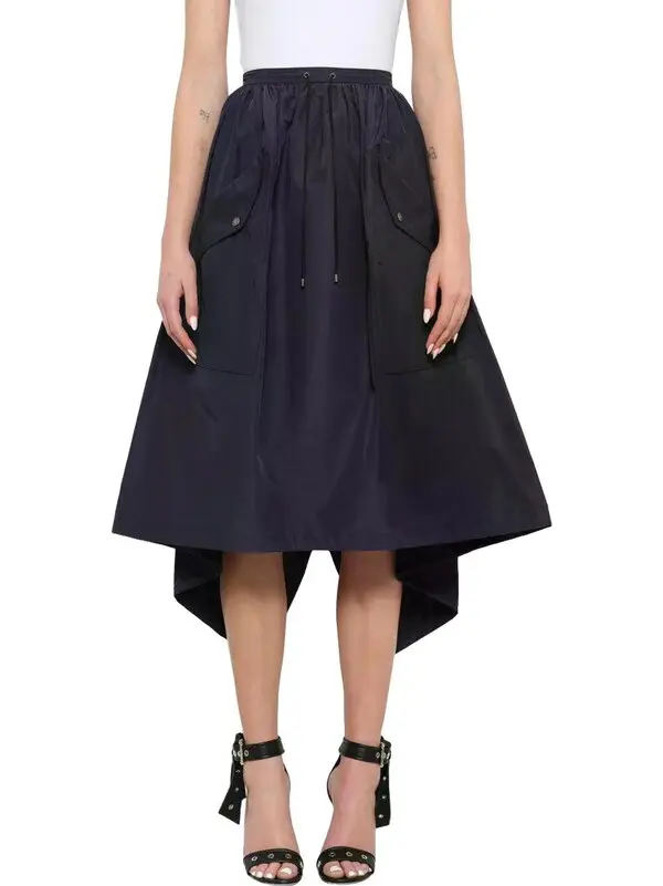 Kenzo Flap Pocket Full Skirt - Blue