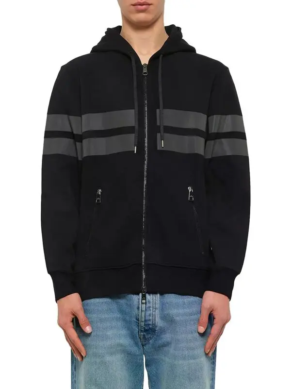 Neil Barrett Panelled Hoodie - Black