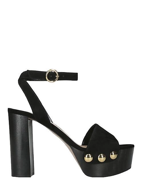 GIANVITO ROSSI Ardea 70 Platform Suede Sandals - Black