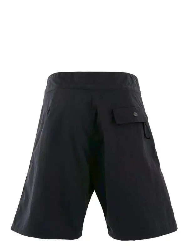 SAINT MXXXXXX Lace-up Graphic-print Shorts - Black