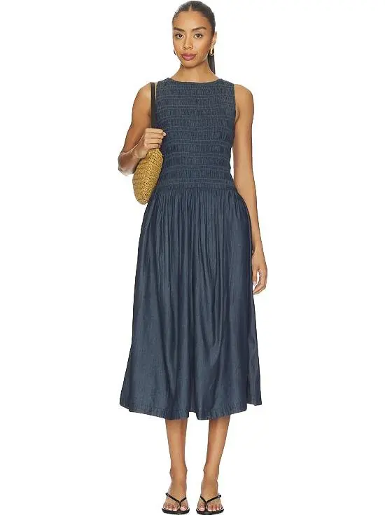 Madewell Keeran Denim Dress In . Also - Blue
