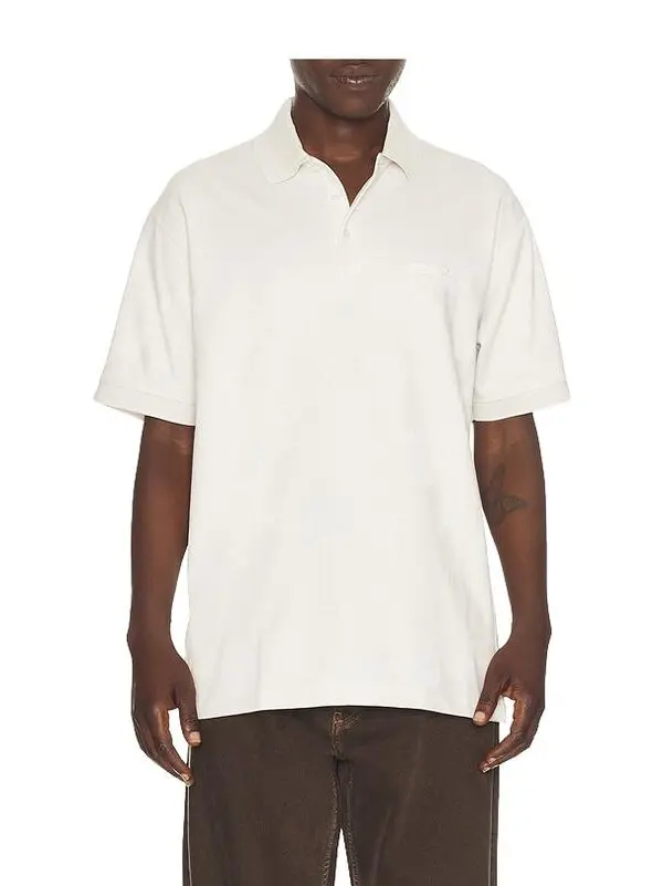 BAD BIRDIE Bloom Me Away Jacquard Polo In . Also - Cream