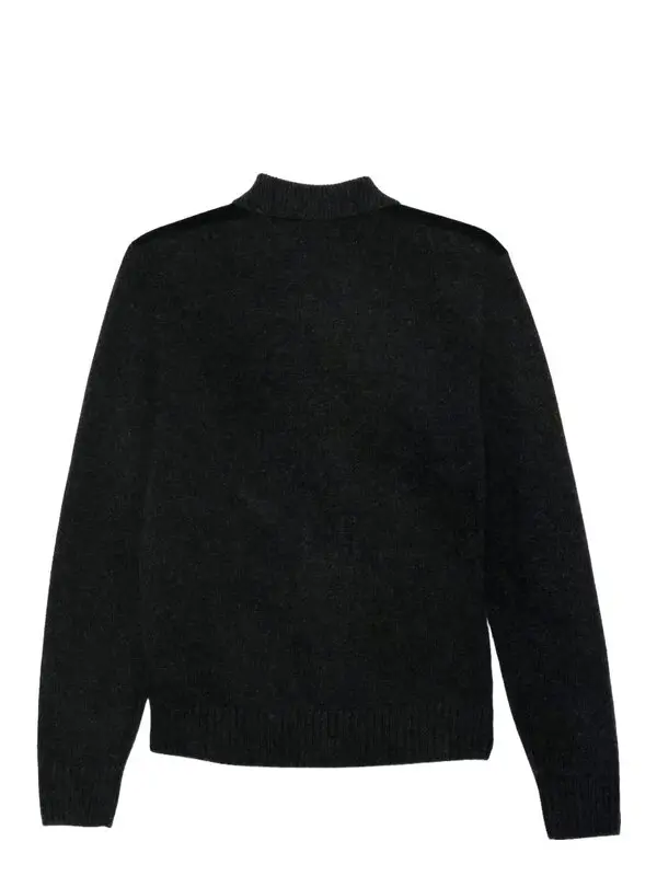 JAMES PERSE Patch Pocket Panelled Cardigan - Grey