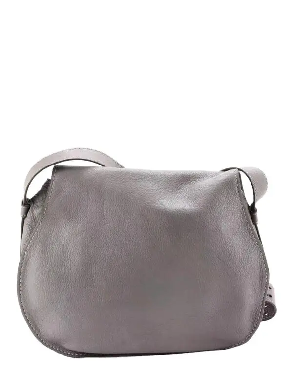 Chloé Marcie Leather Medium Crossbody Bag - Grey
