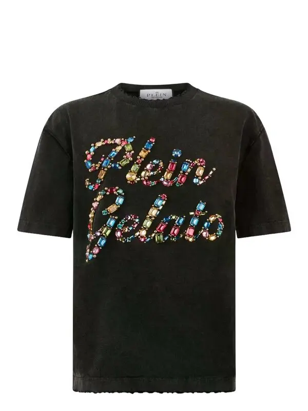 Philipp Plein Crystal Embellished T-shirt - Black