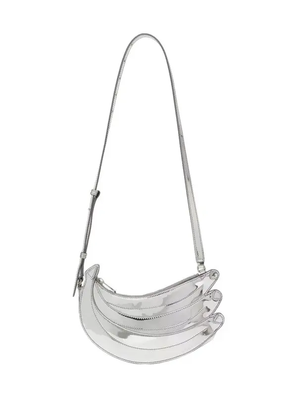 Casablanca Banana Shoulder Bag - Silver