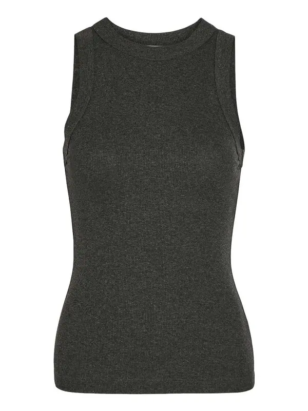 AGOLDE Leigh Stretch-knit Tank Top - Dark Grey