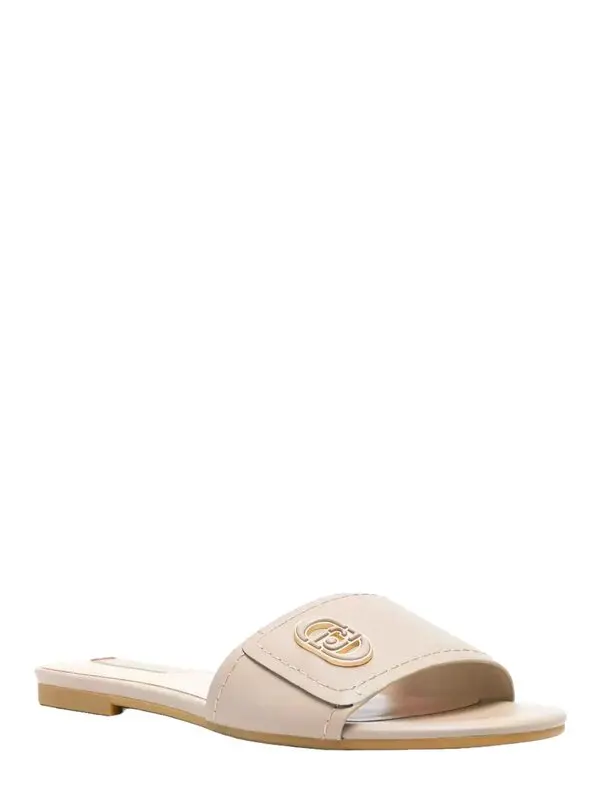 Liu Jo Sandy Logo-plaque Sandals - Neutrals