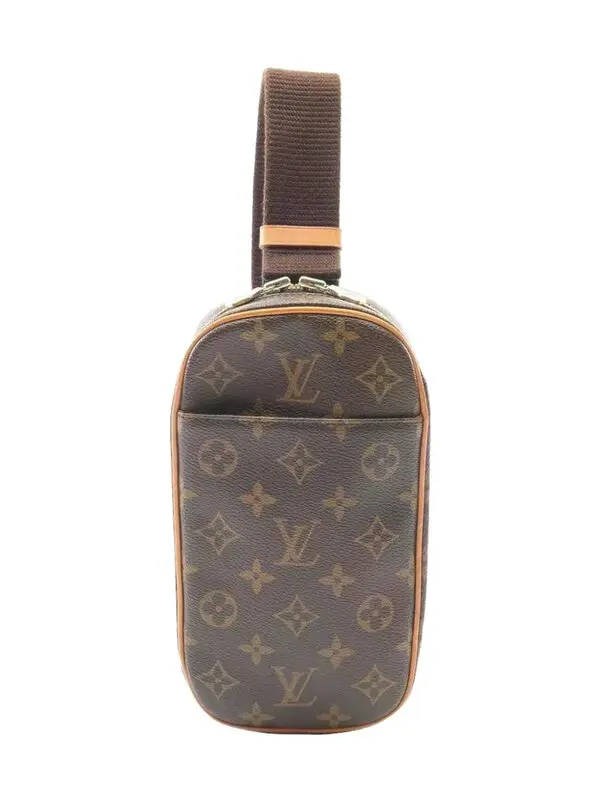 LOUIS VUITTON 2005 Pochette Ganju Monogram Messenger Bag - Brown