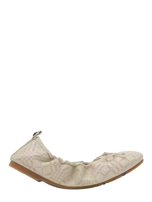 Burberry Leather Ballerinas - Neutrals