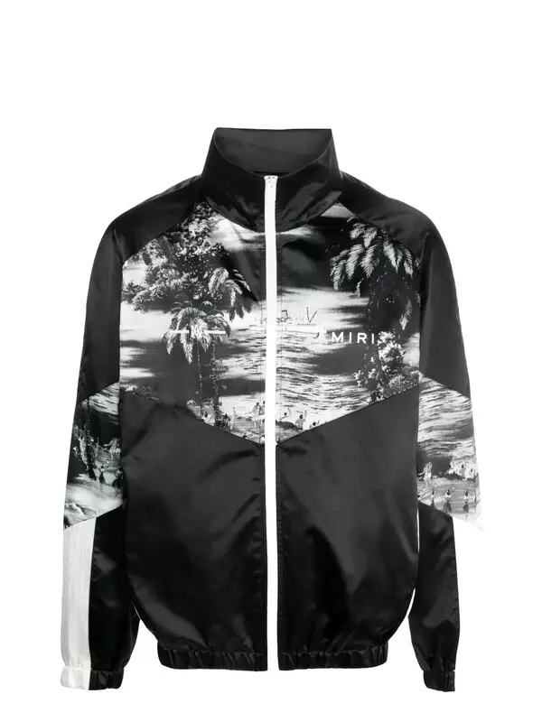 Amiri Graphic Print Track Jacket - Black
