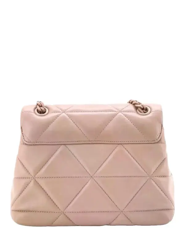 Prada Spectrum Flap Bag Quilted Nappa Leather Small Shoulder Bag - Neutrals