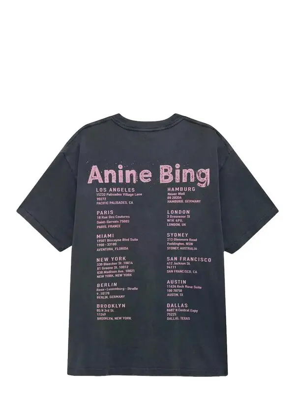 ANINE BING Cade Smiley T-shirt - Grey