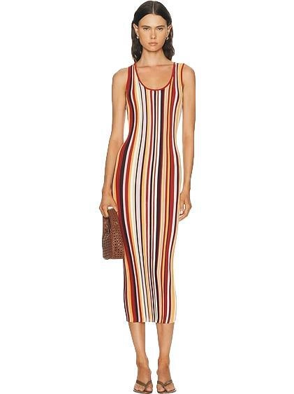 Ronny Kobo Kerry Knit Dress - Rust Multi