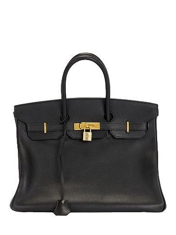 Hermès Ardennes Birkin 35 Retourne Handbag - Noir