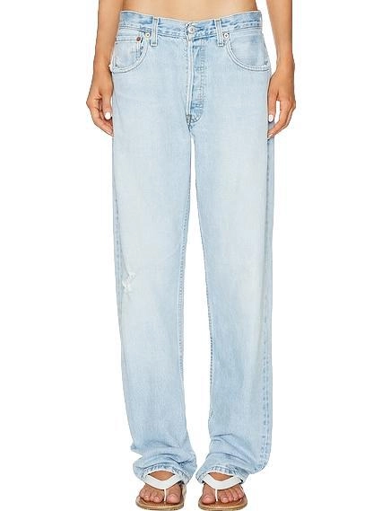 ALIGRACE Tomboy Straight Leg Jeans - Light