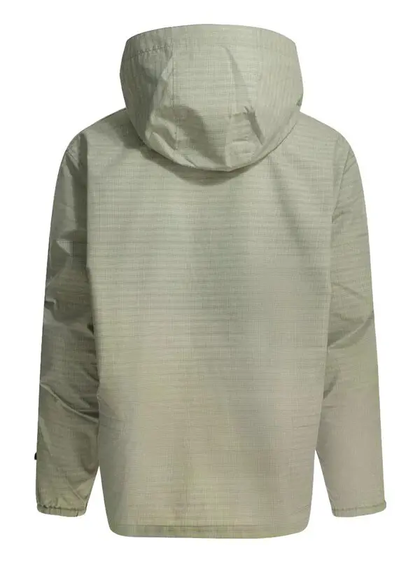 DAIWA PIER39 Check Pattern Drawstring Hood Anorak Jacket - Grey