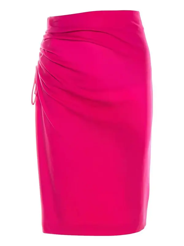 Escada Ruched Detail Pencil Skirt - Pink
