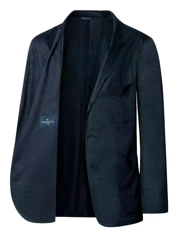 HACKETT  Notch-lapel Patch-pocket Blazer - Blue