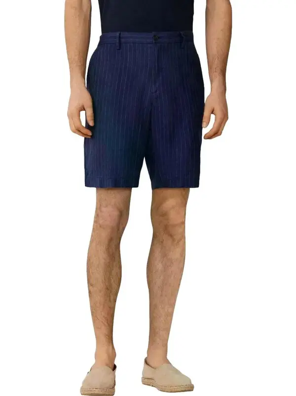 HACKETT LONDON Sanderson Pinstripe Shorts - Blue