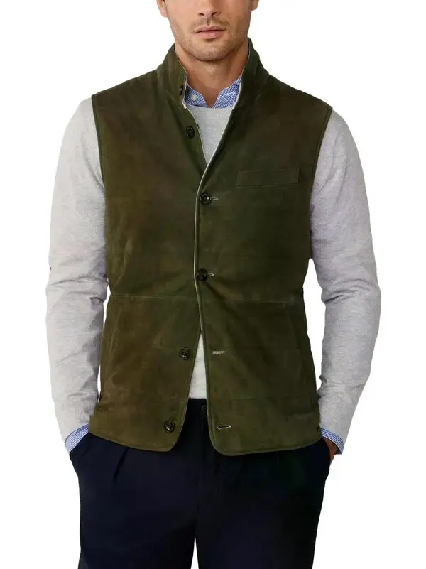 HACKETT LONDON Reversible Gilet - Green