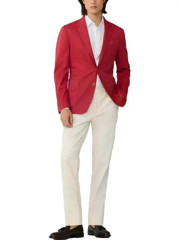 HACKETT LONDON Single-breasted Blazer - Red
