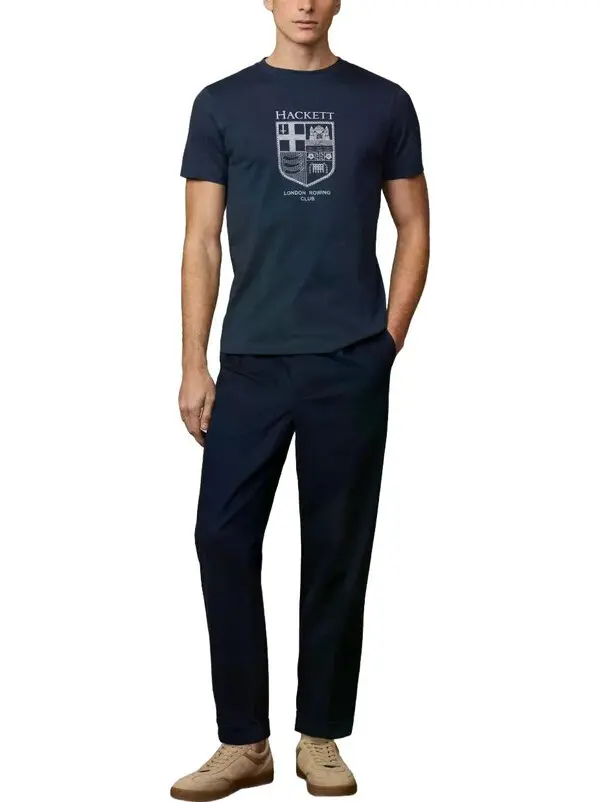 HACKETT London Rowing Club Print T-shirt - Blue
