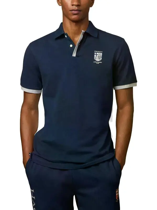 HACKETT  London Rowing Club Short-sleeve Polo Shirt - Blue
