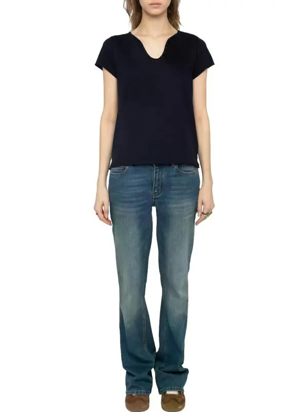 Zadig&Voltaire Skull-motif T-shirt - Blue