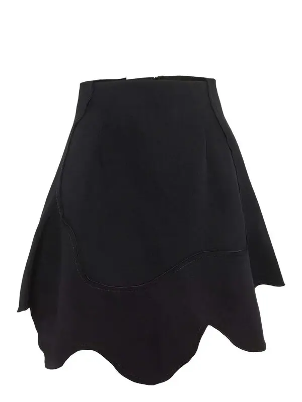 Sportmax Layered A-line Skirt - Black