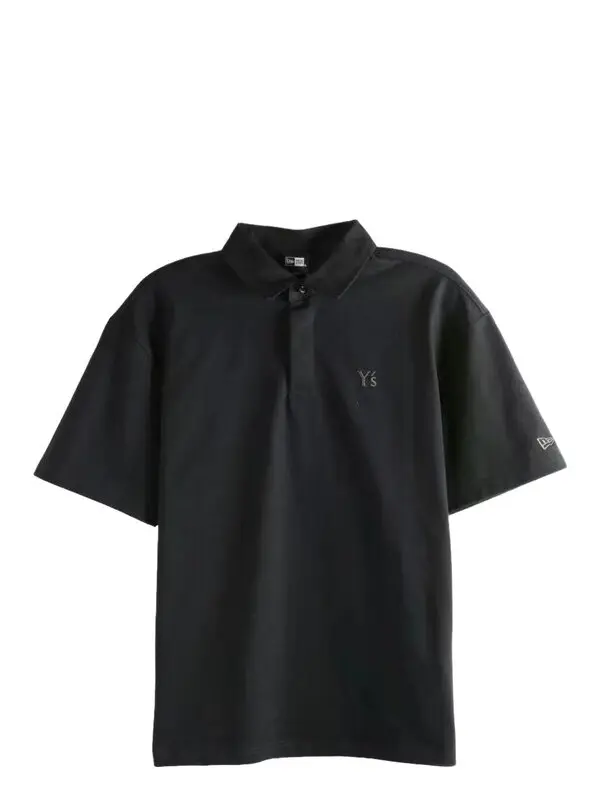 Y’s Logo Embroidered Polo Shirt - Black