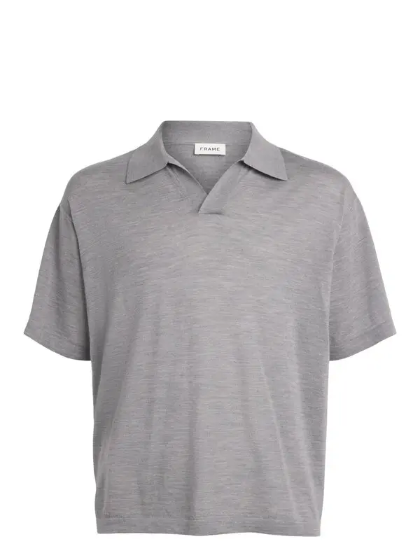 FRAME Wool-cashmere Superfine Polo Shirt - Brown