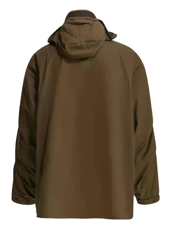 DAIWA PIER39 Hooded Button-up Coat - Brown