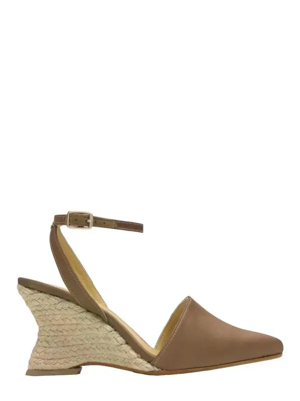 CastaÑer Judi Pointed-toe Espadrille Wedges - Brown