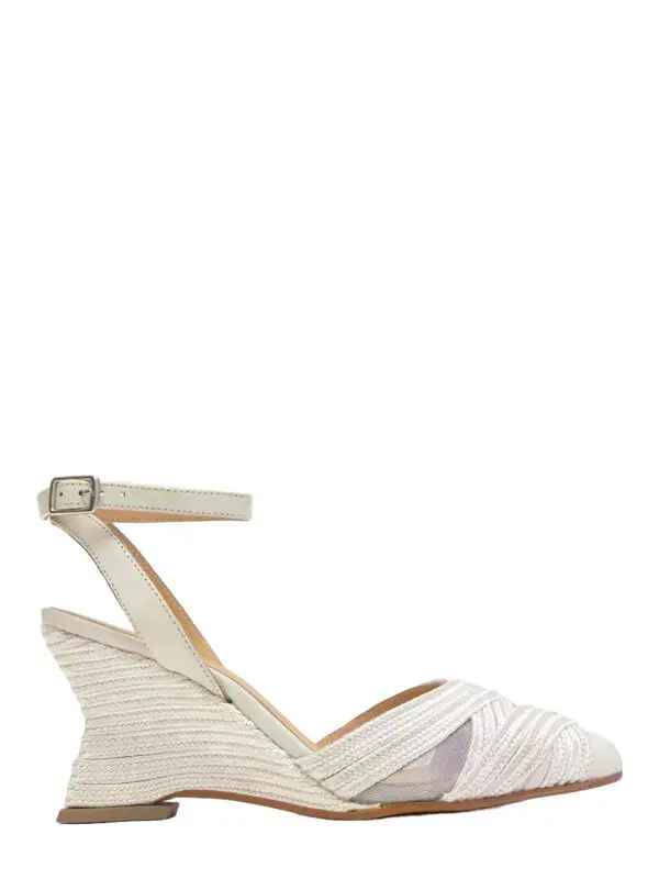 CastaÑer Geometric Wedge Espadrilles - Neutrals