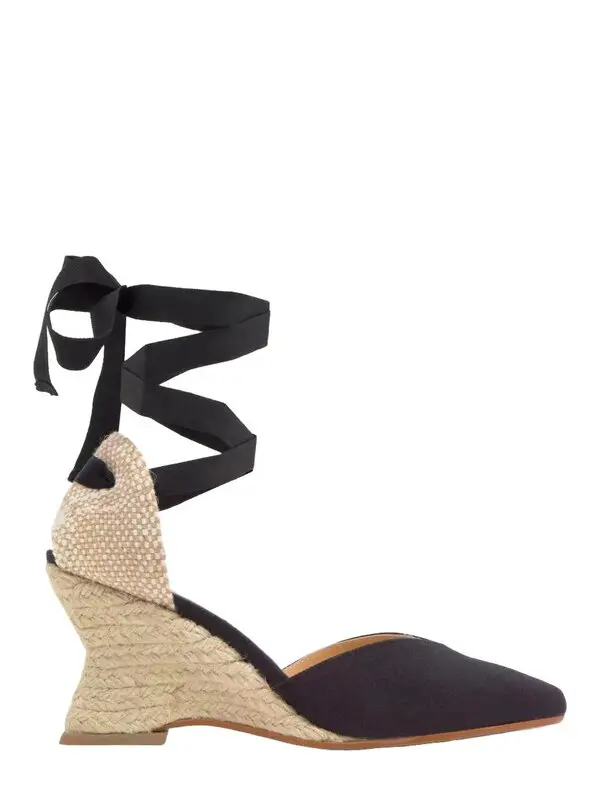 CastaÑer Jud Wedge Espadrilles - Black