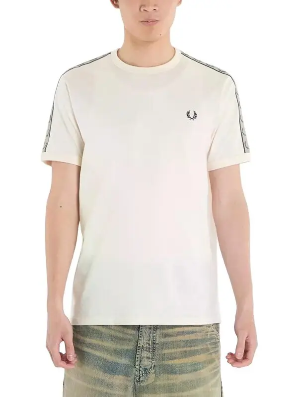 Fred Perry Logo-embroidered T-shirt - Neutrals